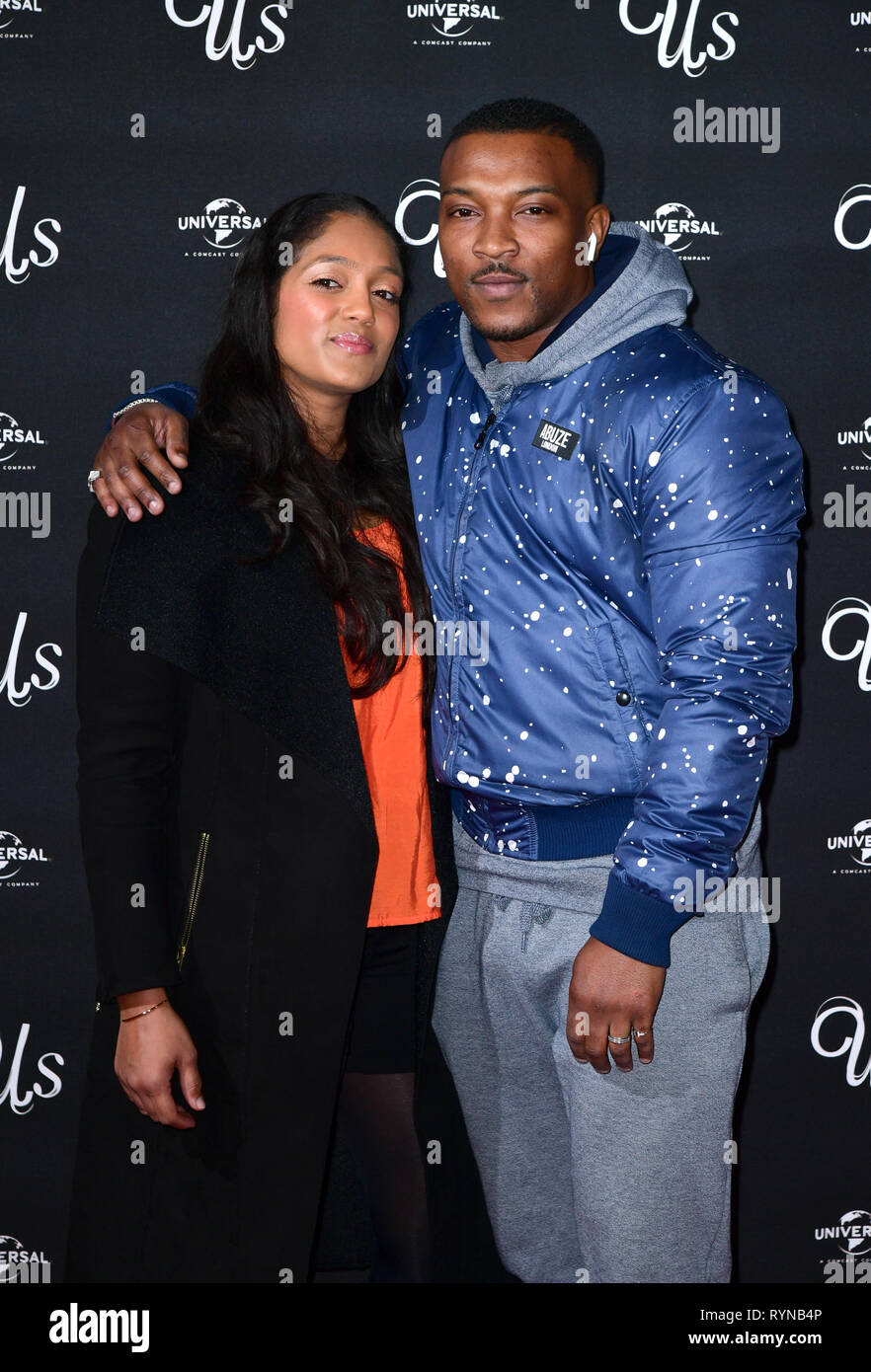 Ashley Walters and Danielle Isaie attending an exclusive screening of ...