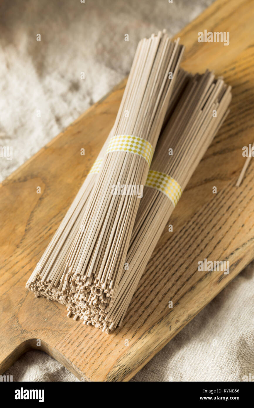 Dried Organic Buckwheat Soba Noodles Ready to Cook Stock Photo - Alamy
