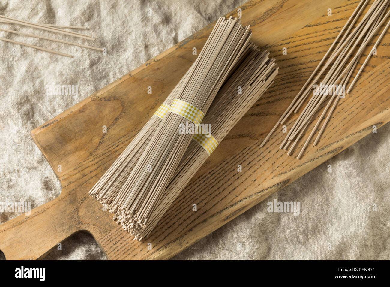 Dried Organic Buckwheat Soba Noodles Ready to Cook Stock Photo - Alamy
