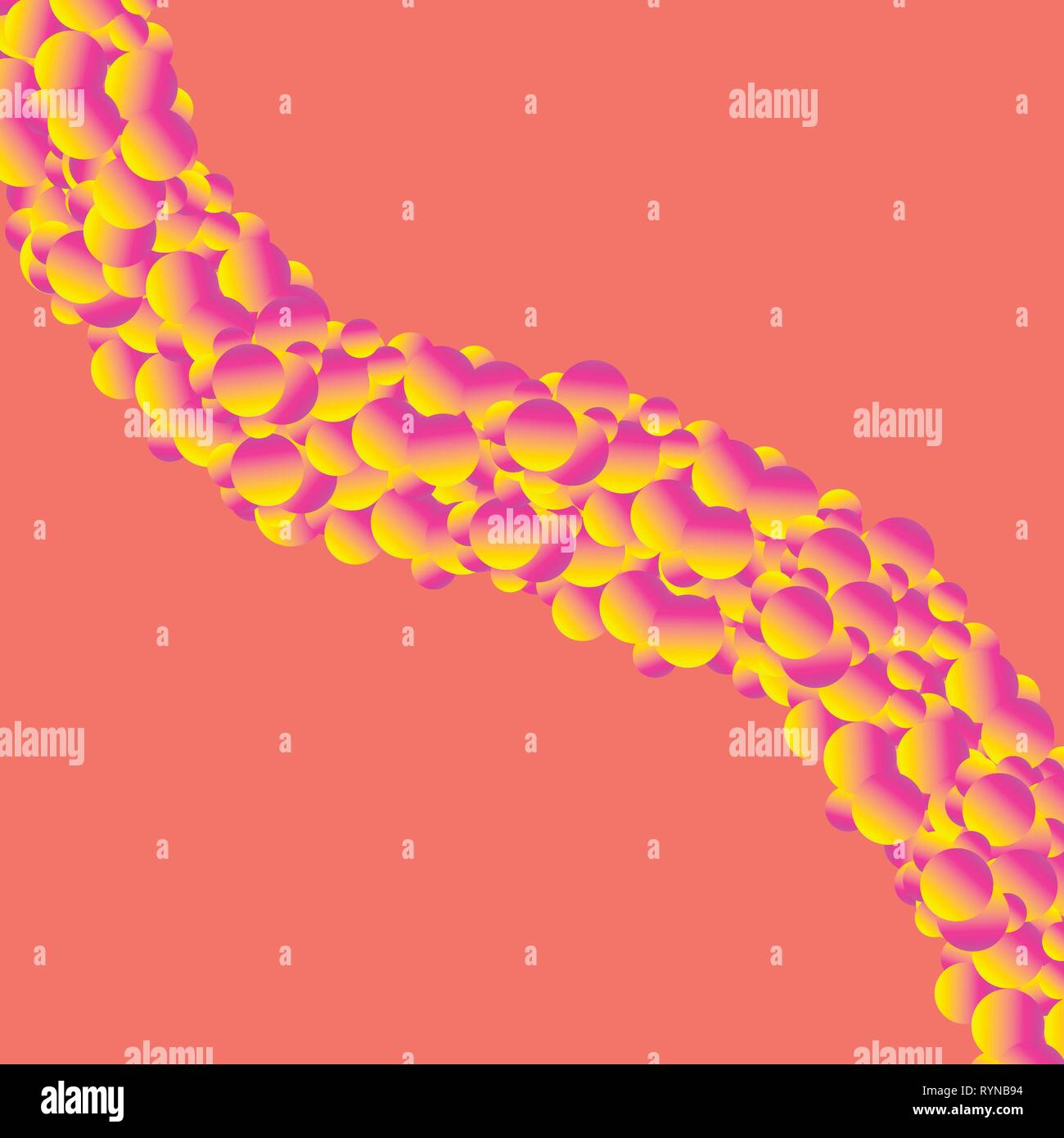 Surrealistic colorful abstract vector image with gradient bubbles Stock ...