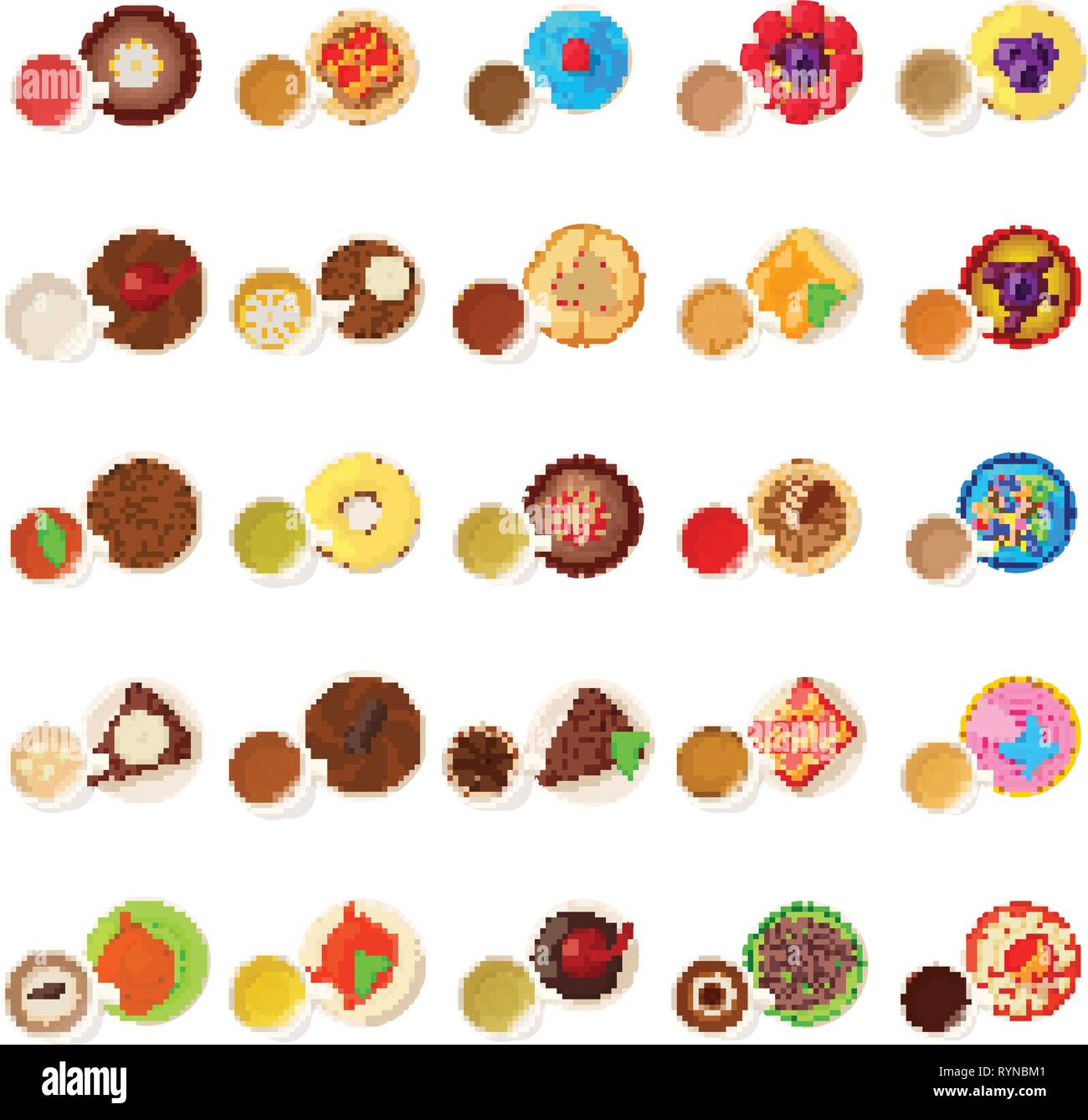 Treat icons set, isometric style Stock Vector Image & Art - Alamy