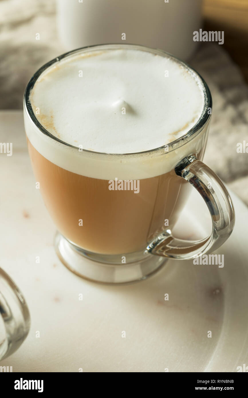 Hot London Fog Tea Drink with Foamed Milk Stock Photo - Alamy