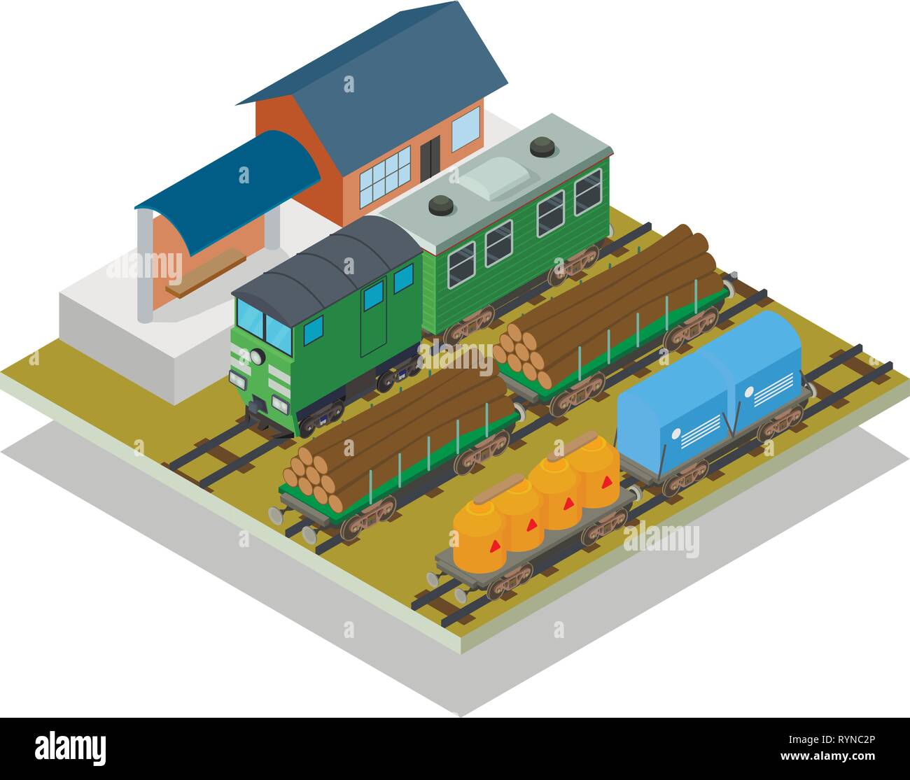 Eastern locomotive Stock Vector Images - Alamy