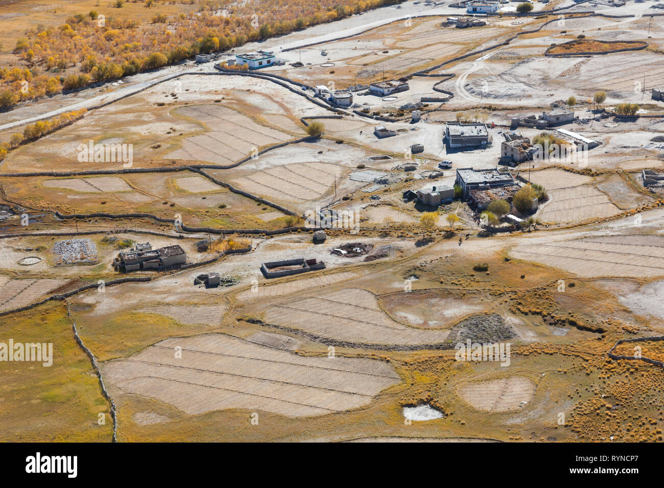 Merak village (situated in the area of Pangong Tso) in late September ...