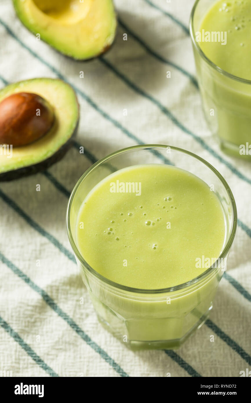 Homemade Organic Avocado Water Ready to Drink Stock Photo - Alamy