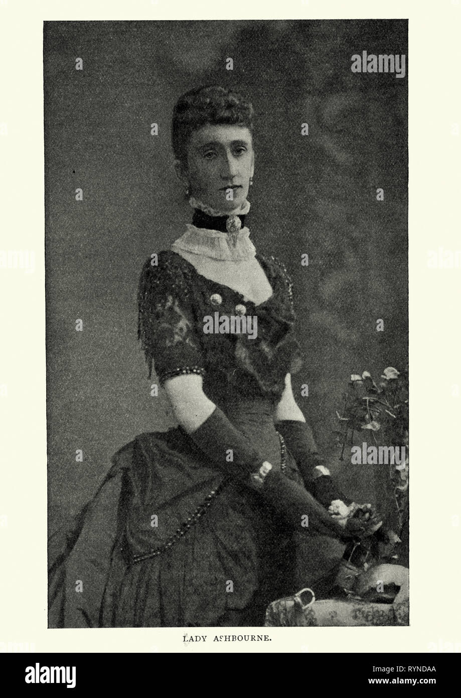 Vintage photograph of Lady Ashbourne (Frances Maria Adelaide Colles ...