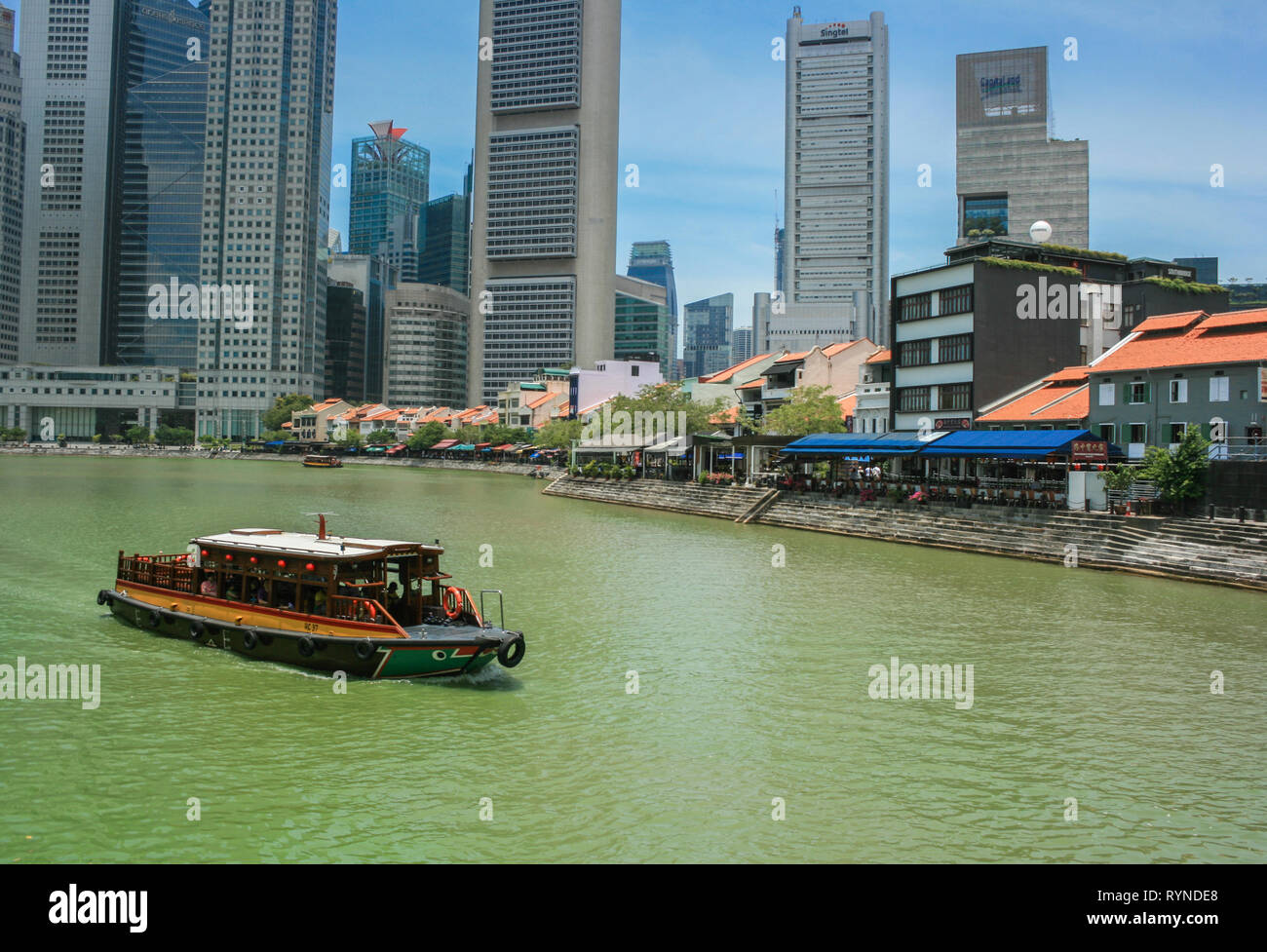 Boat Quay, Singapore Stock Photo - Alamy