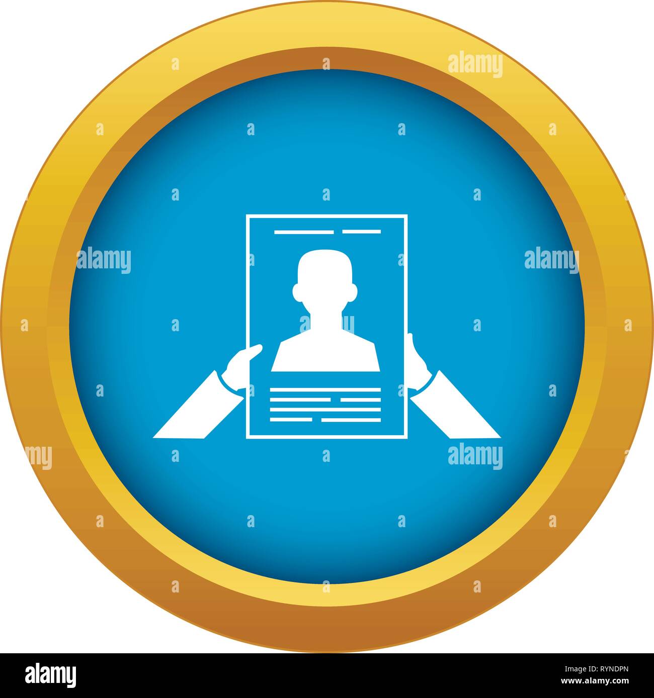 Hand holding blue plate Stock Vector Images - Alamy