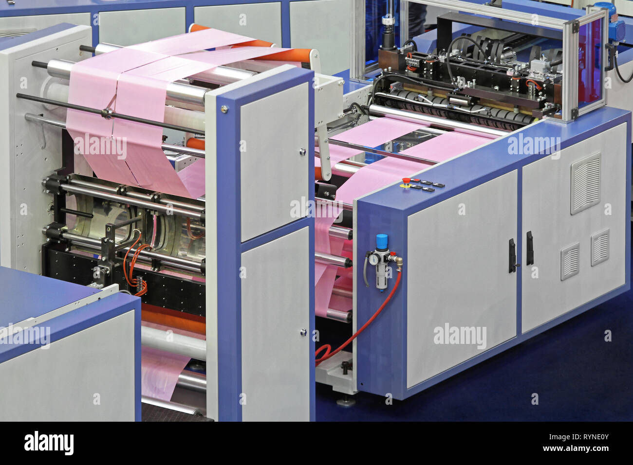 Plastic bag making machine hi-res stock photography and images - Alamy