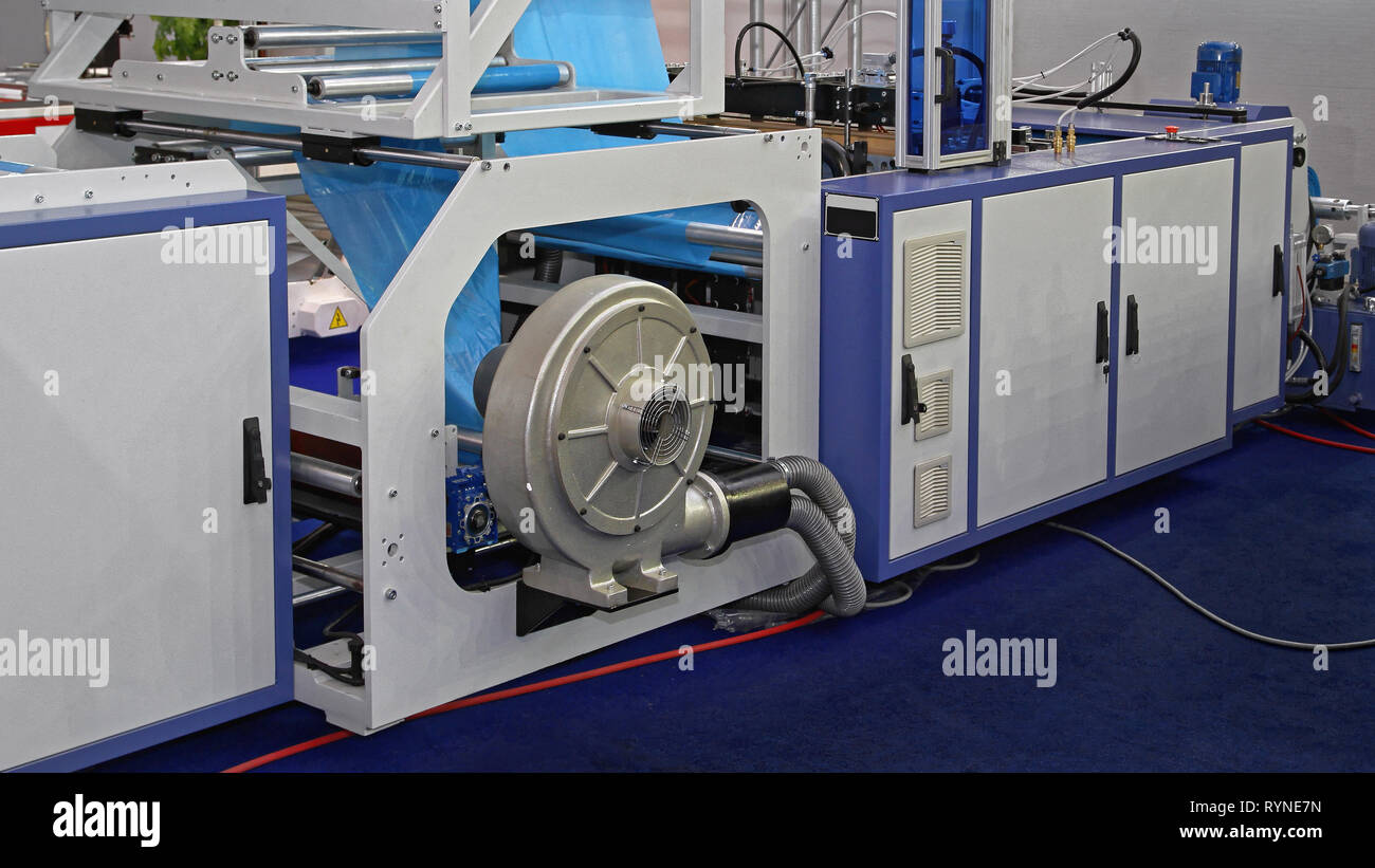 Plastic bag making machine hi-res stock photography and images - Alamy