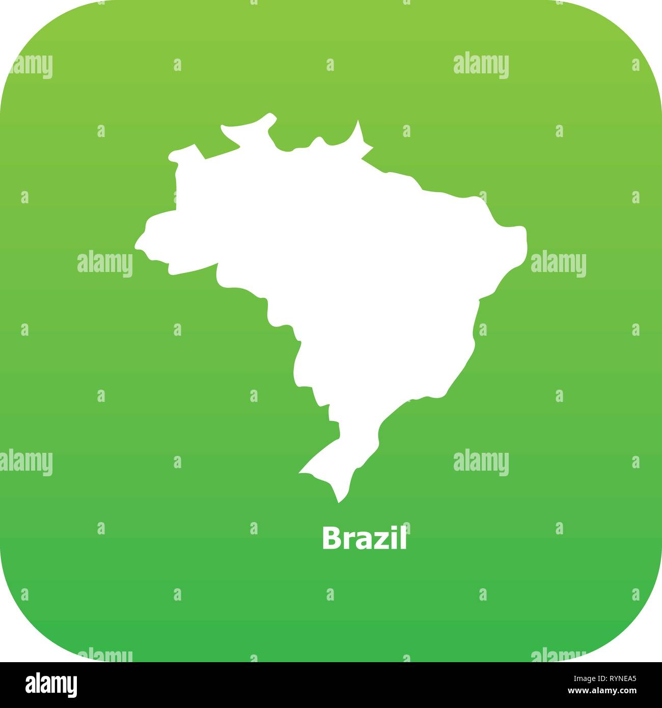 Brazil map icon, simple style Stock Vector Image & Art - Alamy