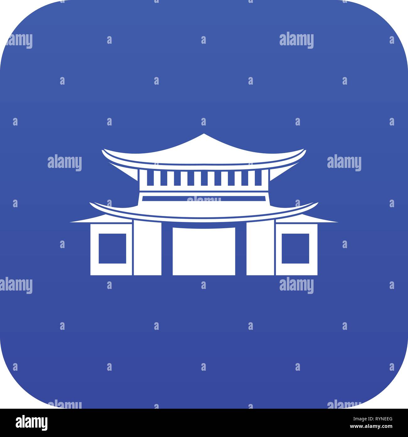 Chinese icon digital blue Stock Vector Image & Art - Alamy