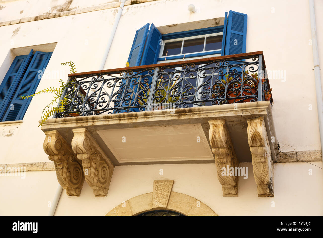 Building with traditional glass balcony hi-res stock photography and ...