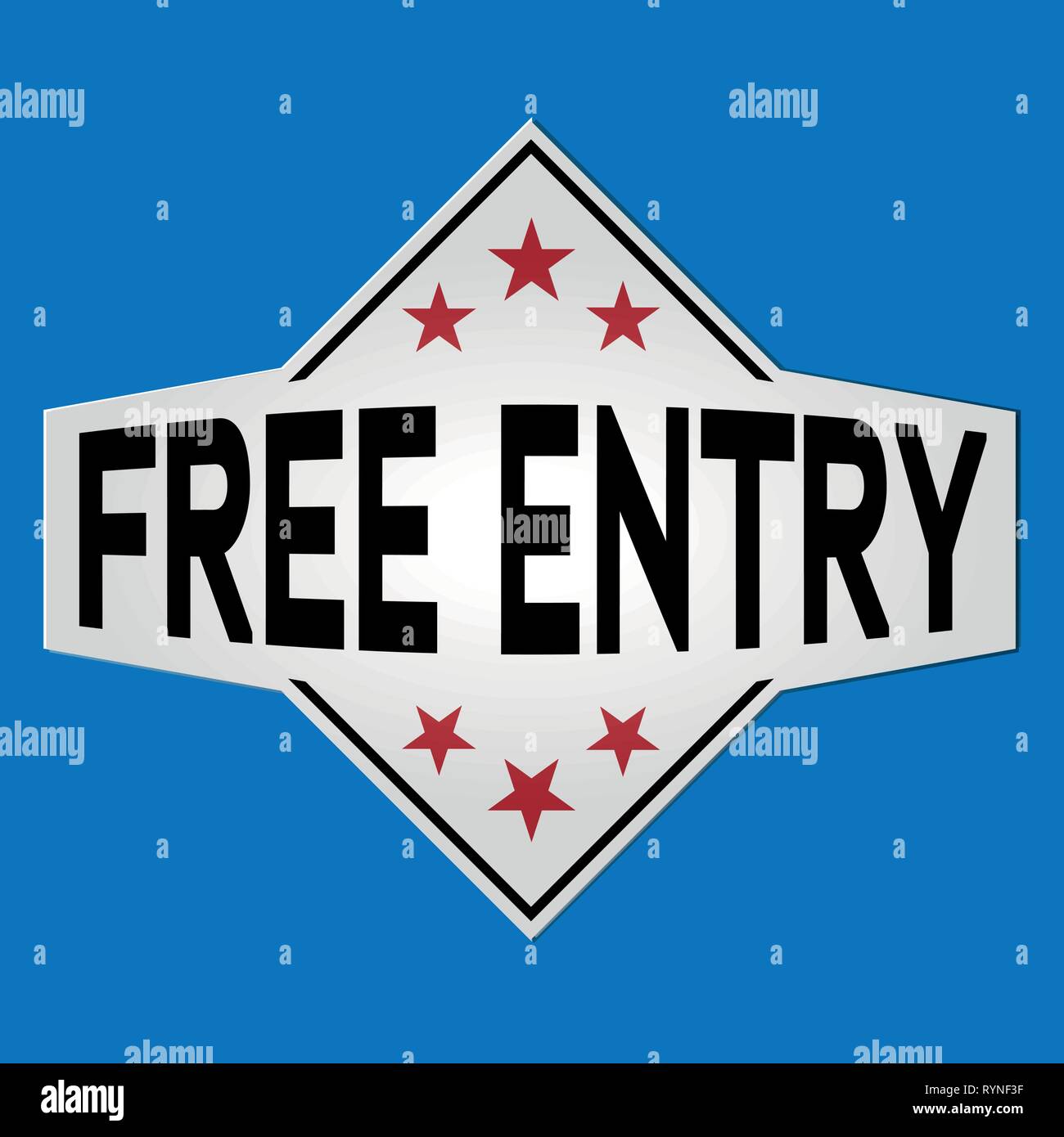 free entra paper web badge logo icon with stars Stock Vector Image ...