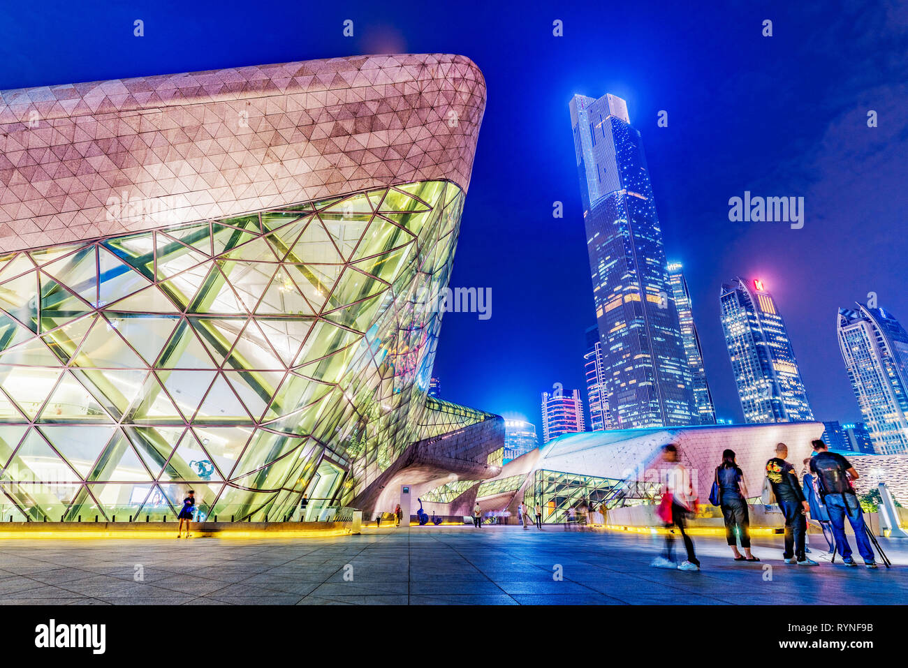 GUANGZHOU, CHINA - OCTOBER 23: Modern architecture of the Guangzhou ...