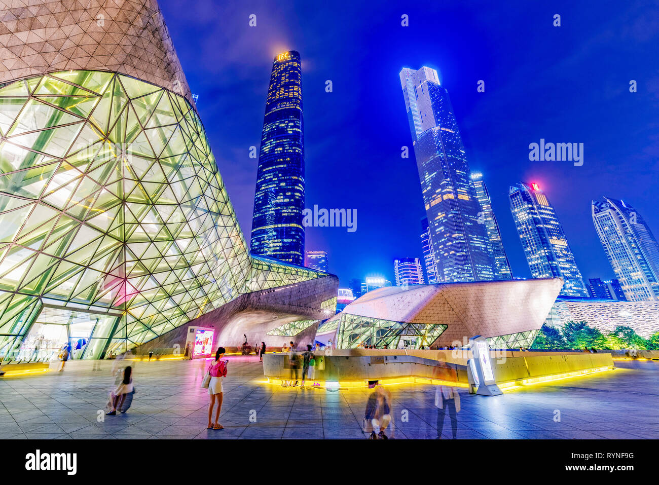 GUANGZHOU, CHINA - OCTOBER 23: Modern architecture of the Guangzhou ...