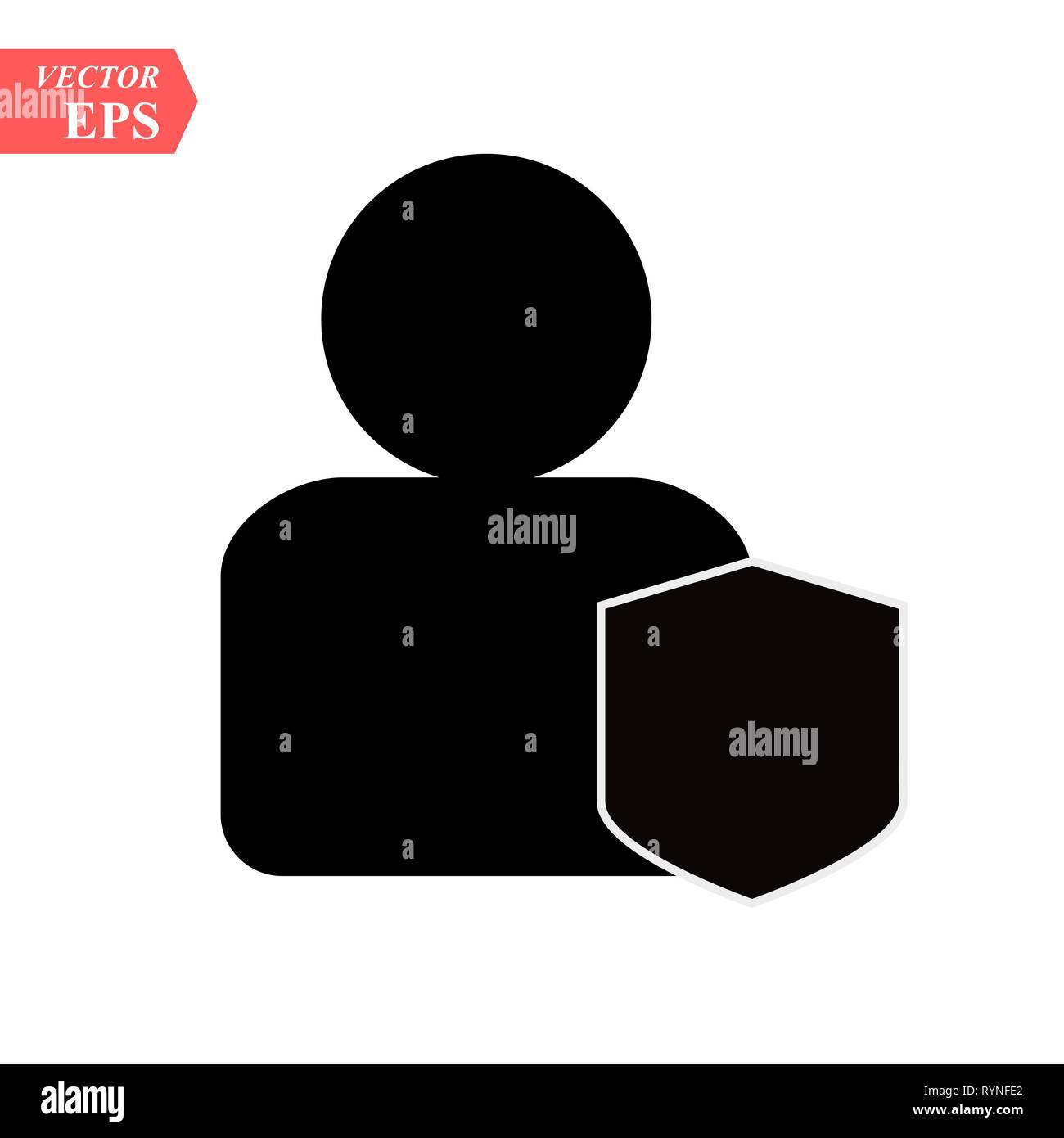 Security men icon on white background. eps 10 Stock Vector Image & Art ...