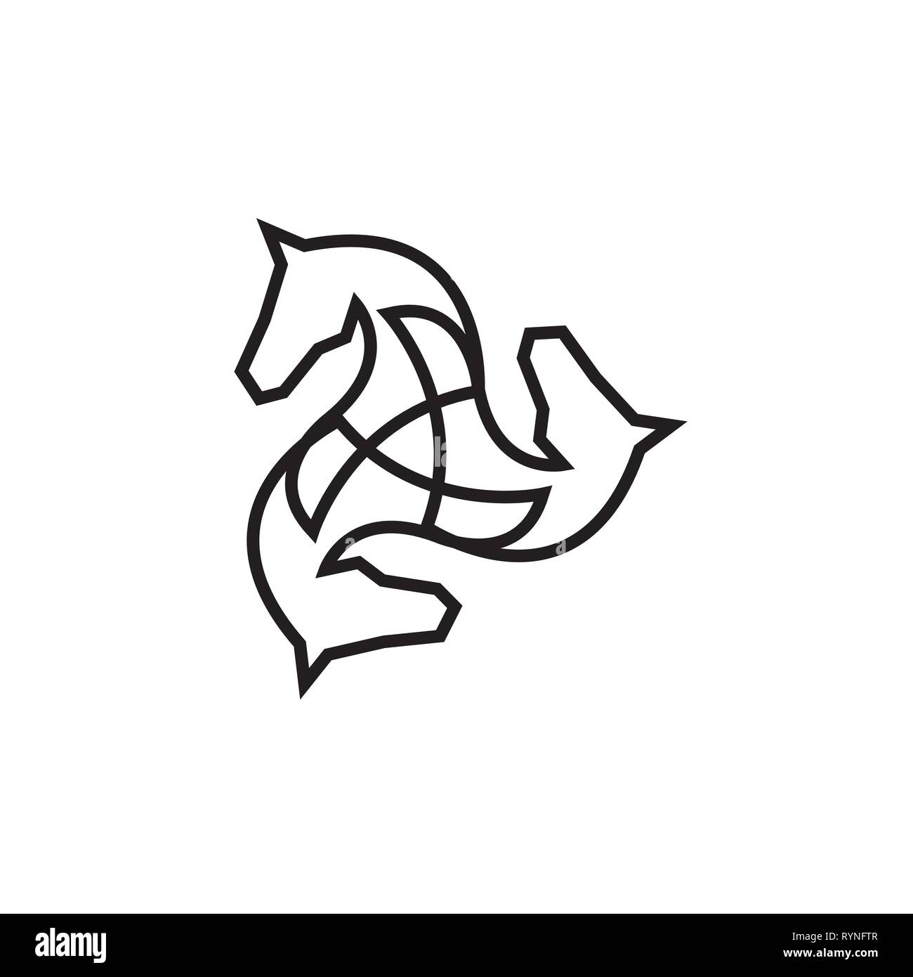 Equine vector logo. Horse vector logo Stock Vector Image & Art - Alamy