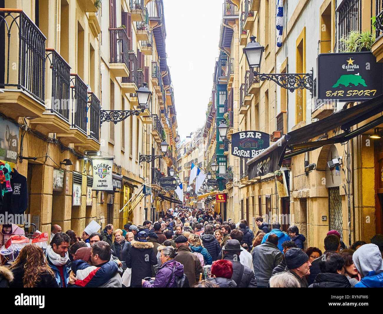 San sebastian old town hi-res stock photography and images - Alamy
