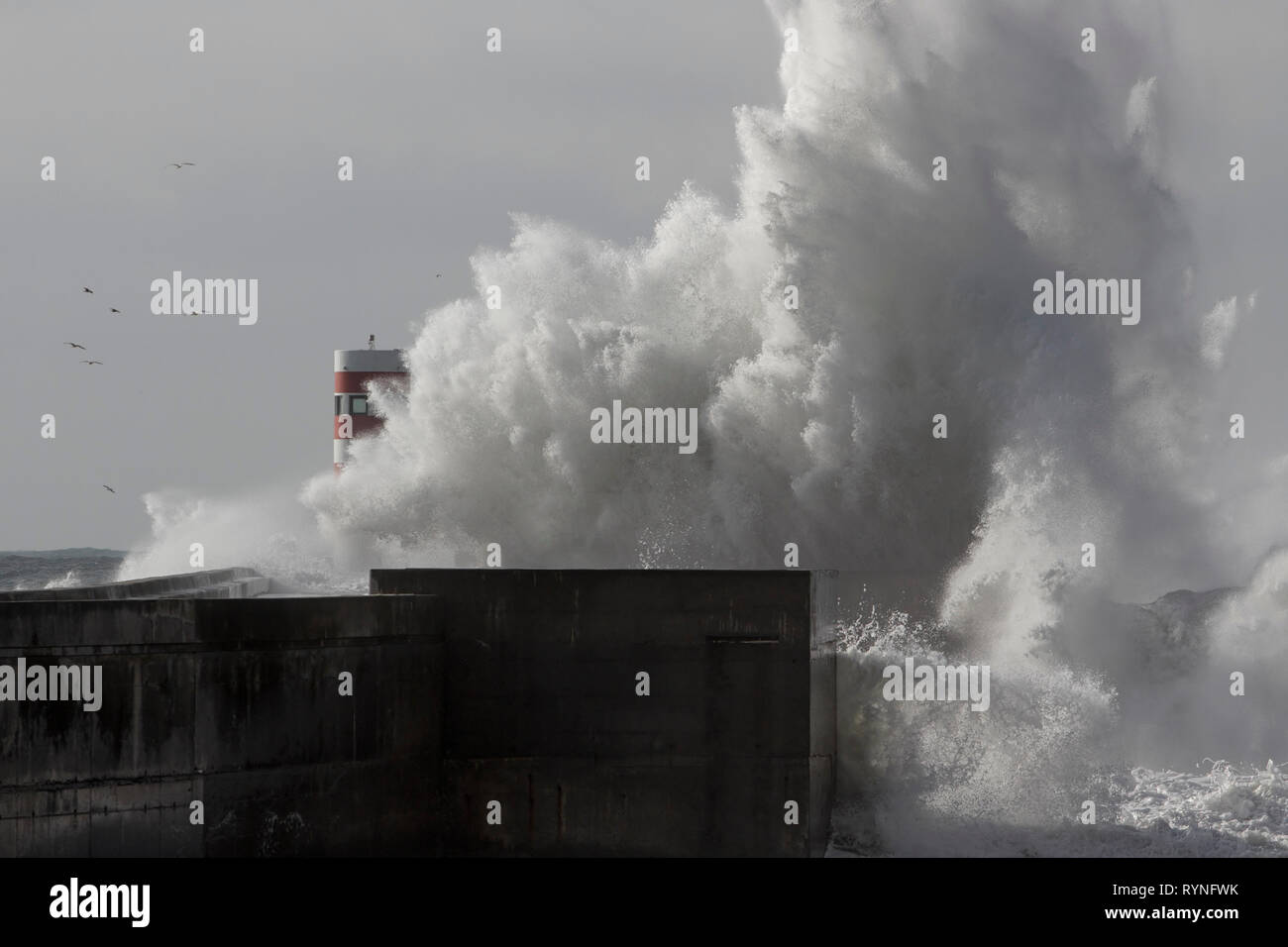 Huge wave splash Stock Photo - Alamy