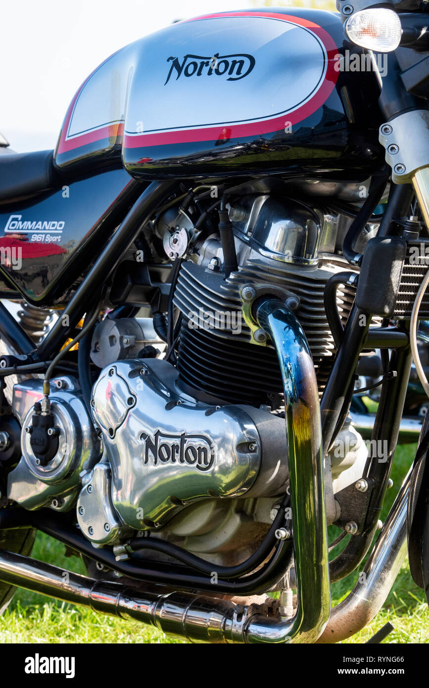 Norton Commando 961 motorcycle. Classic british motorcycle Stock Photo ...