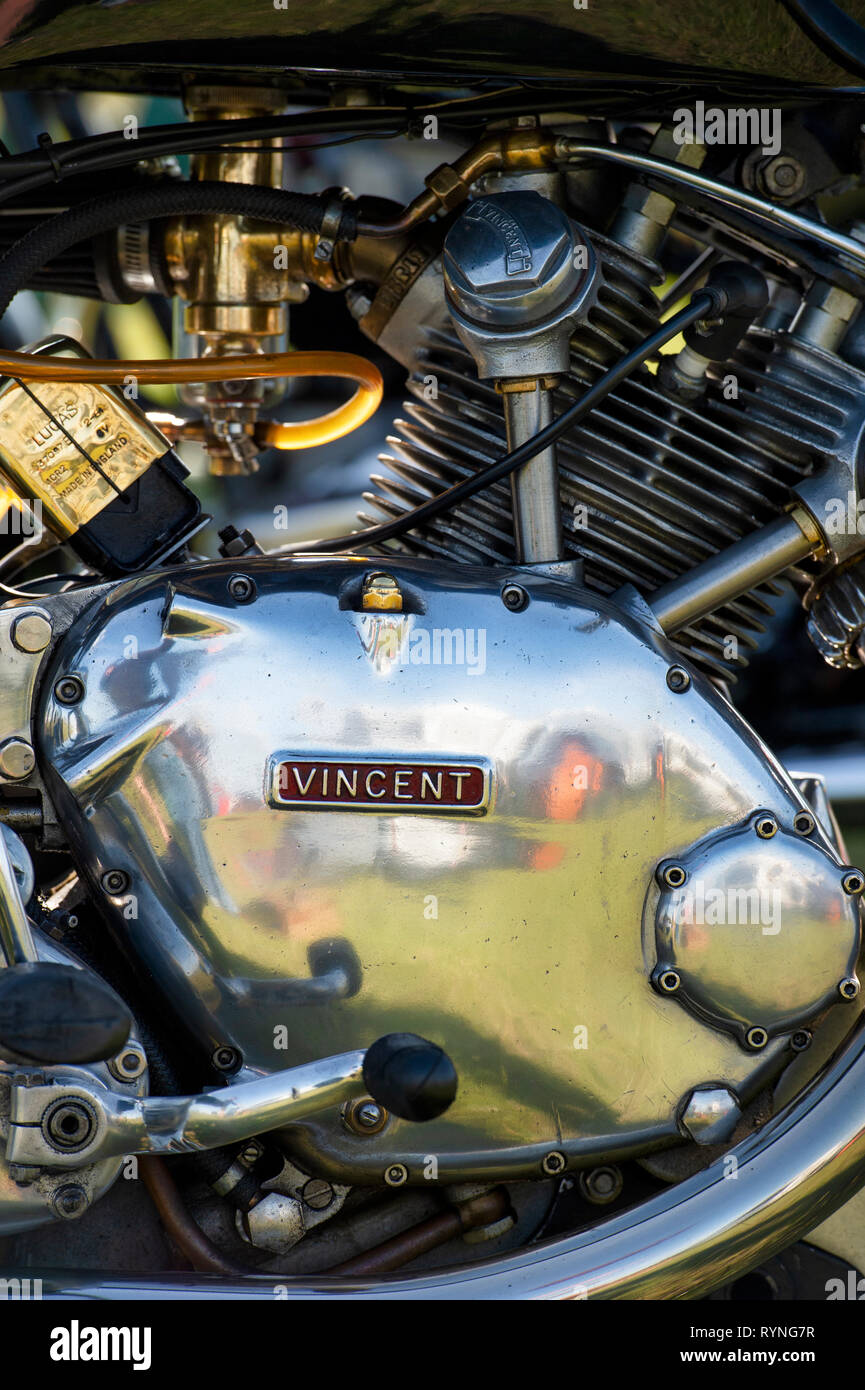 Vincent Comet motorcycle. Classic british bike Stock Photo - Alamy