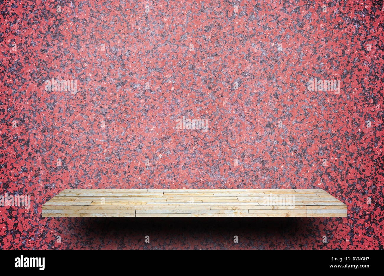 yellow stone rock shelf counter on red stone texture Stock Photo - Alamy