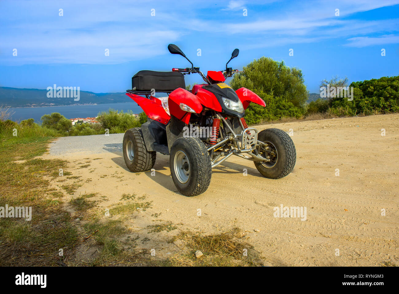 Atv four wheeler bike on beach hi-res stock photography and images - Alamy