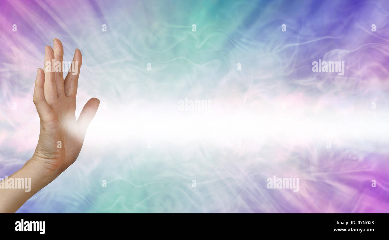 Female Hand Out Palm Facing High Resolution Stock Photography and ...