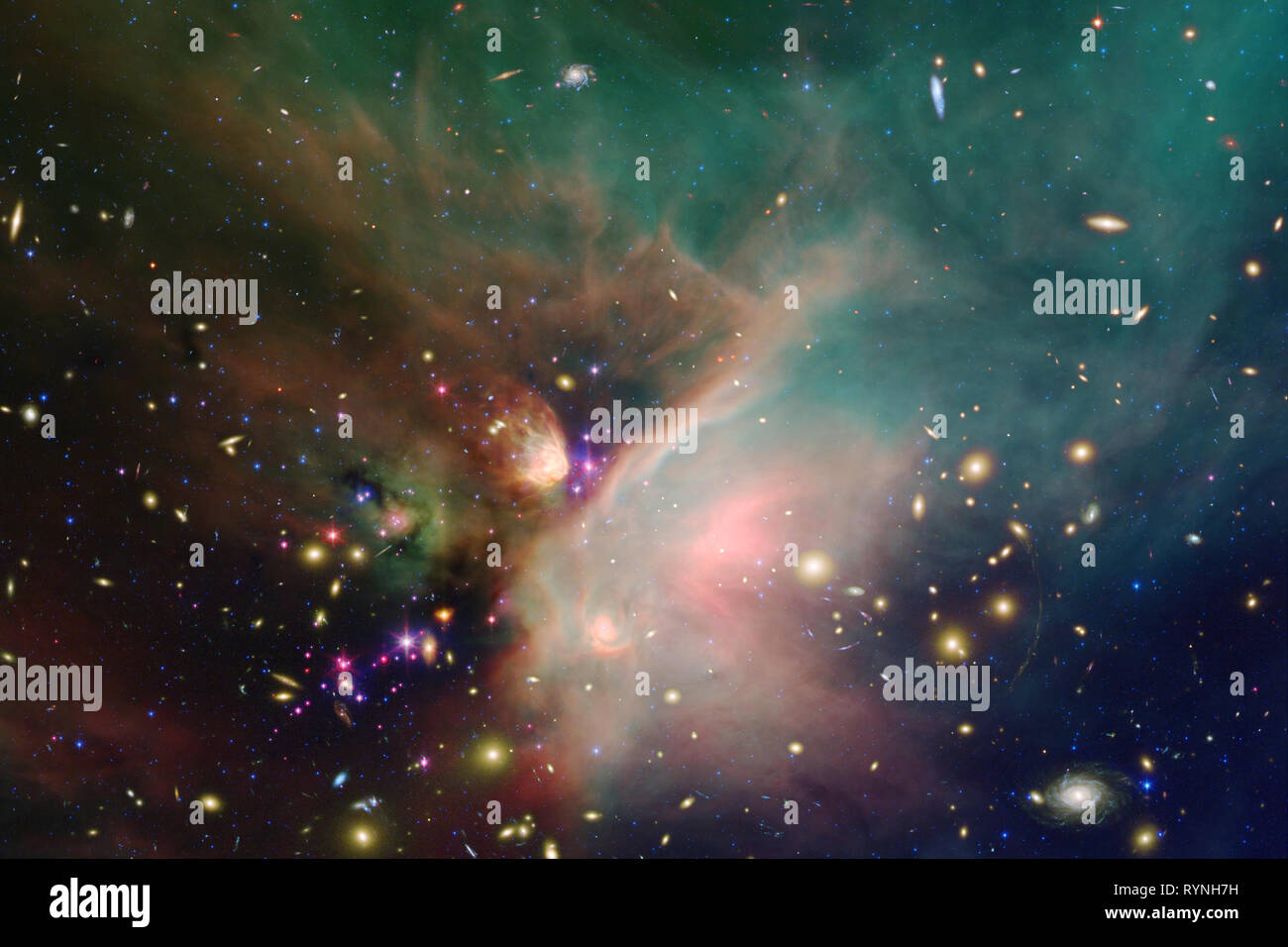 Beauty of outer space. Science fiction wallpaper. Elements of this ...