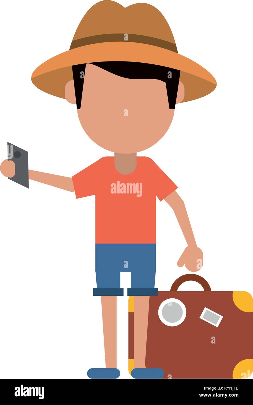 Tourist man avatar Stock Vector Image & Art - Alamy