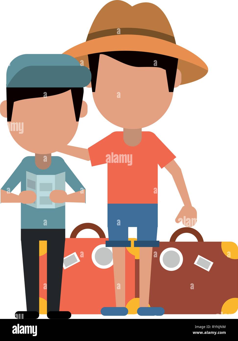 Tourist family cartoon Stock Vector Image & Art - Alamy