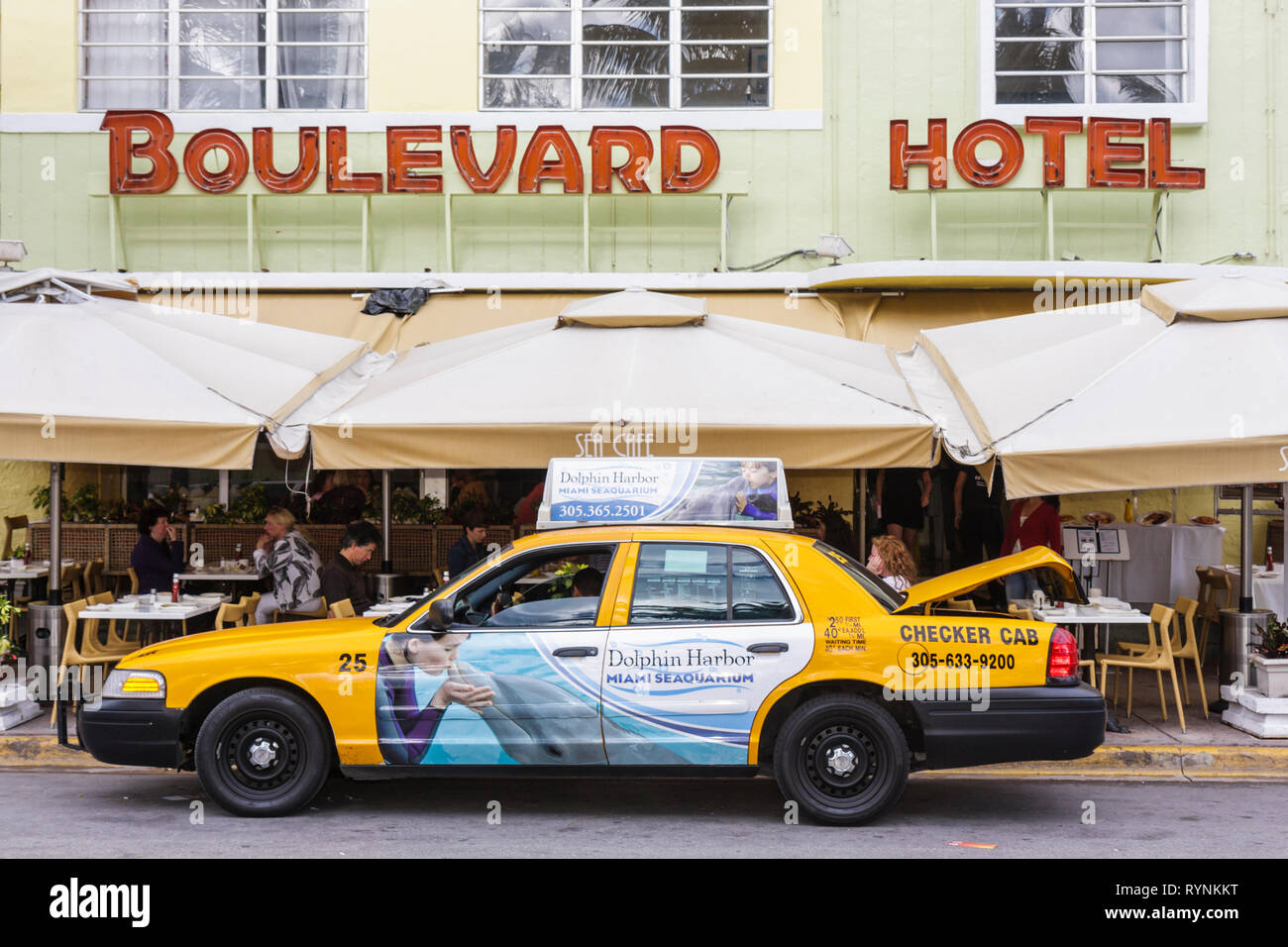 Miami Beach Florida Taxi Cab Stock Photos & Miami Beach Florida Taxi ...