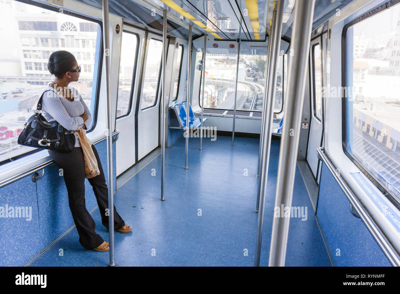 Miami Florida,Metromover,mass transit,automated people mover,Adtranz C ...