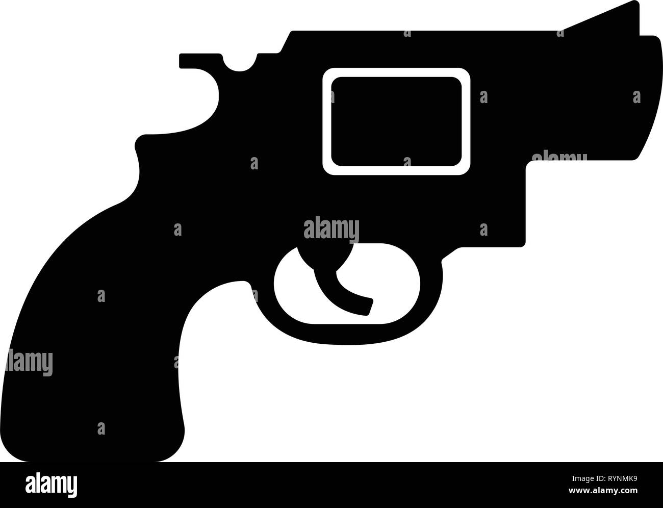 Isolated pistol icon Stock Vector Image & Art - Alamy