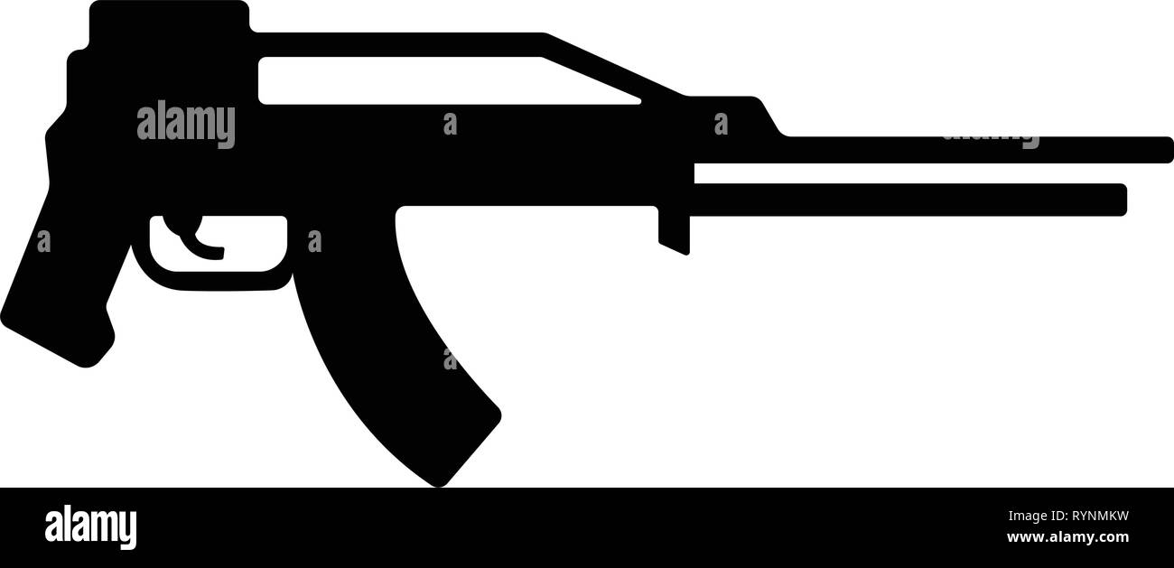 Rifle isolated icon Stock Vector Images - Alamy