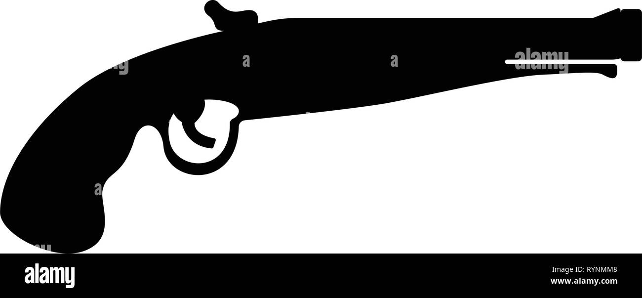 Isolated antique pistol icon Stock Vector Image & Art - Alamy