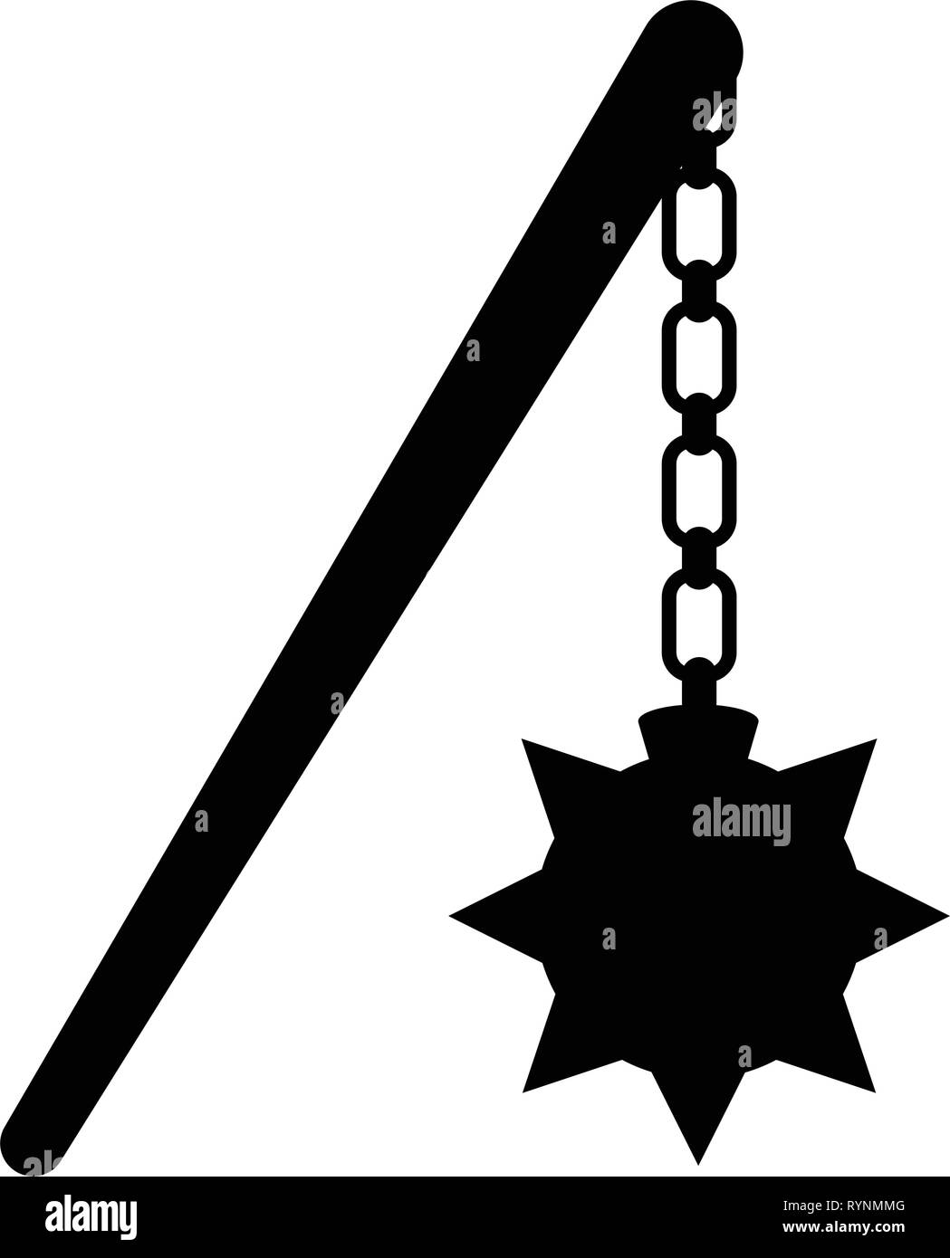 Isolated flail icon Stock Vector Image & Art - Alamy