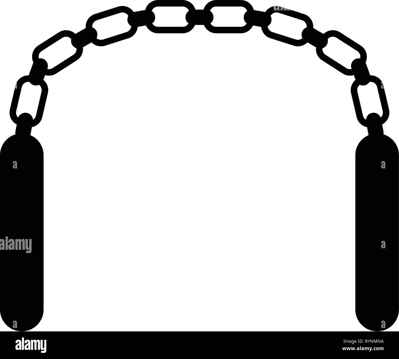 Isolated nunchaku icon Stock Vector Image & Art - Alamy