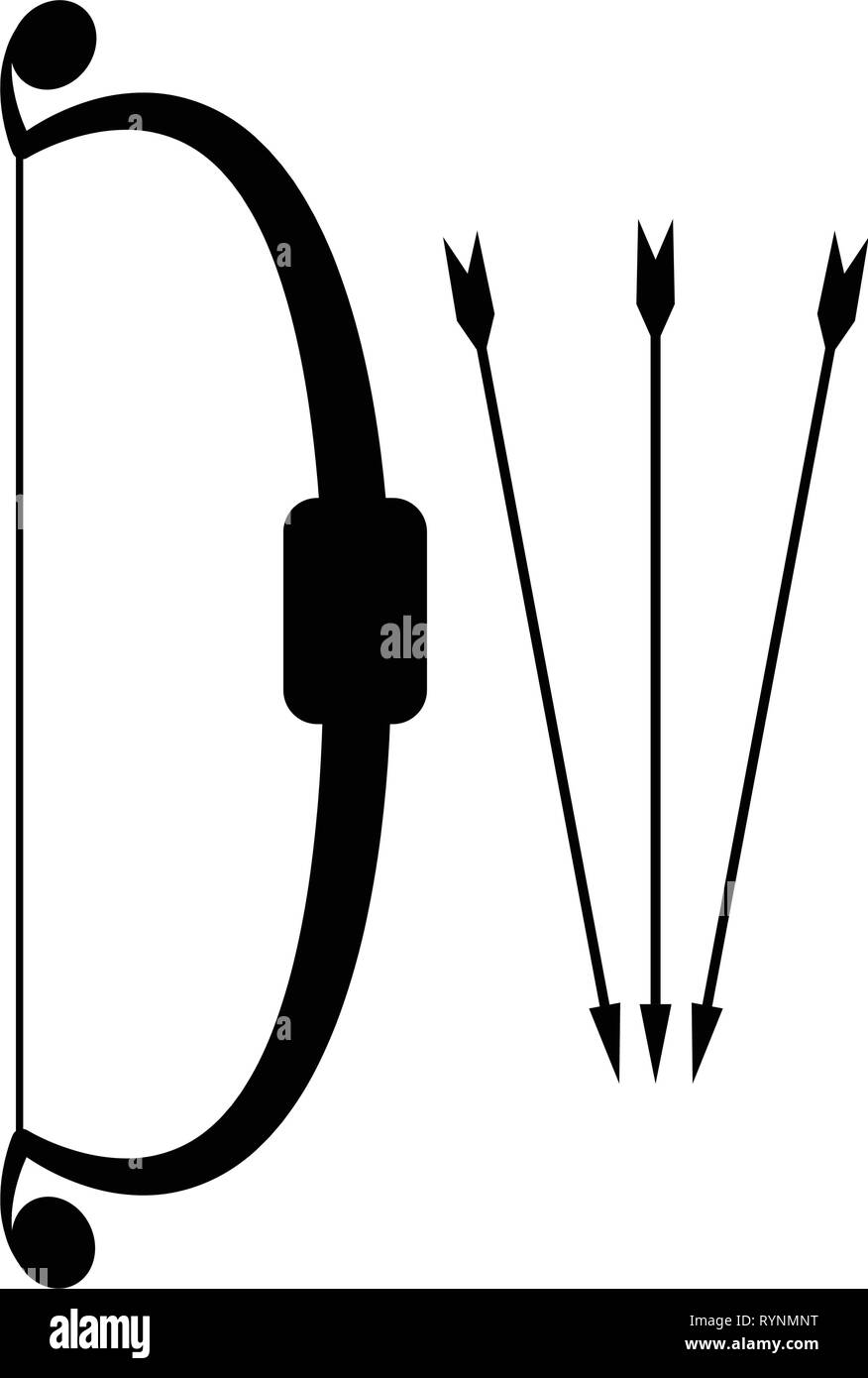 Isolated bow with arrows Stock Vector Image & Art - Alamy