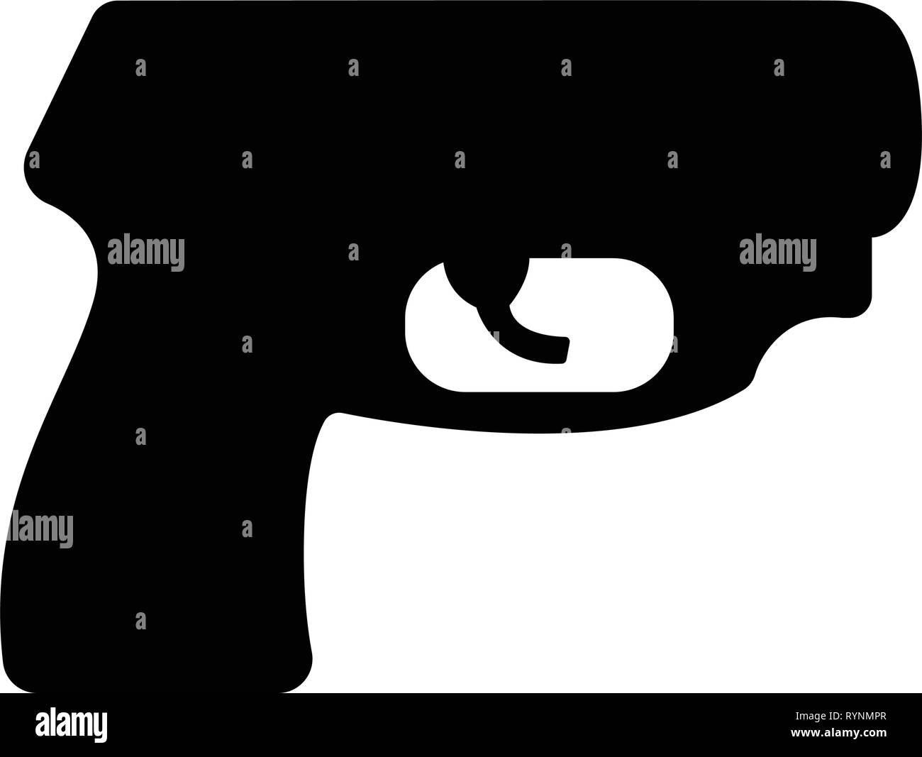 Isolated pistol icon Stock Vector Image & Art - Alamy