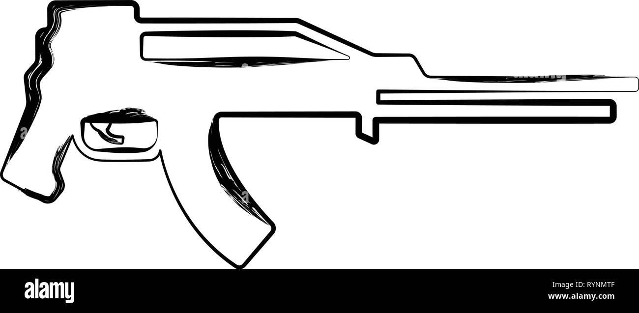 Isolated sketch of a rifle Stock Vector Image & Art - Alamy