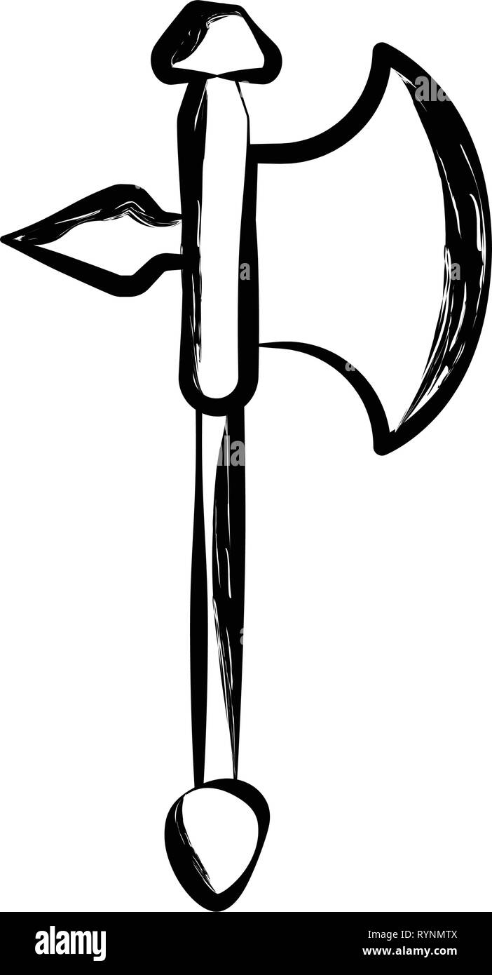 Isolated sketch of a halberd Stock Vector Image & Art - Alamy