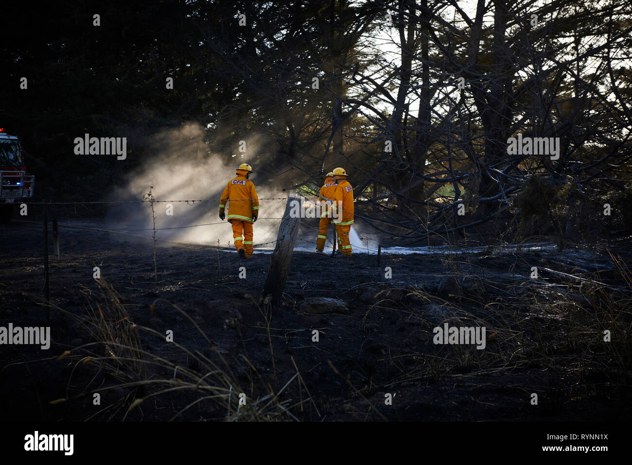 January 11, 2013 - Victoria, Australia : Bush and grass fires on ...
