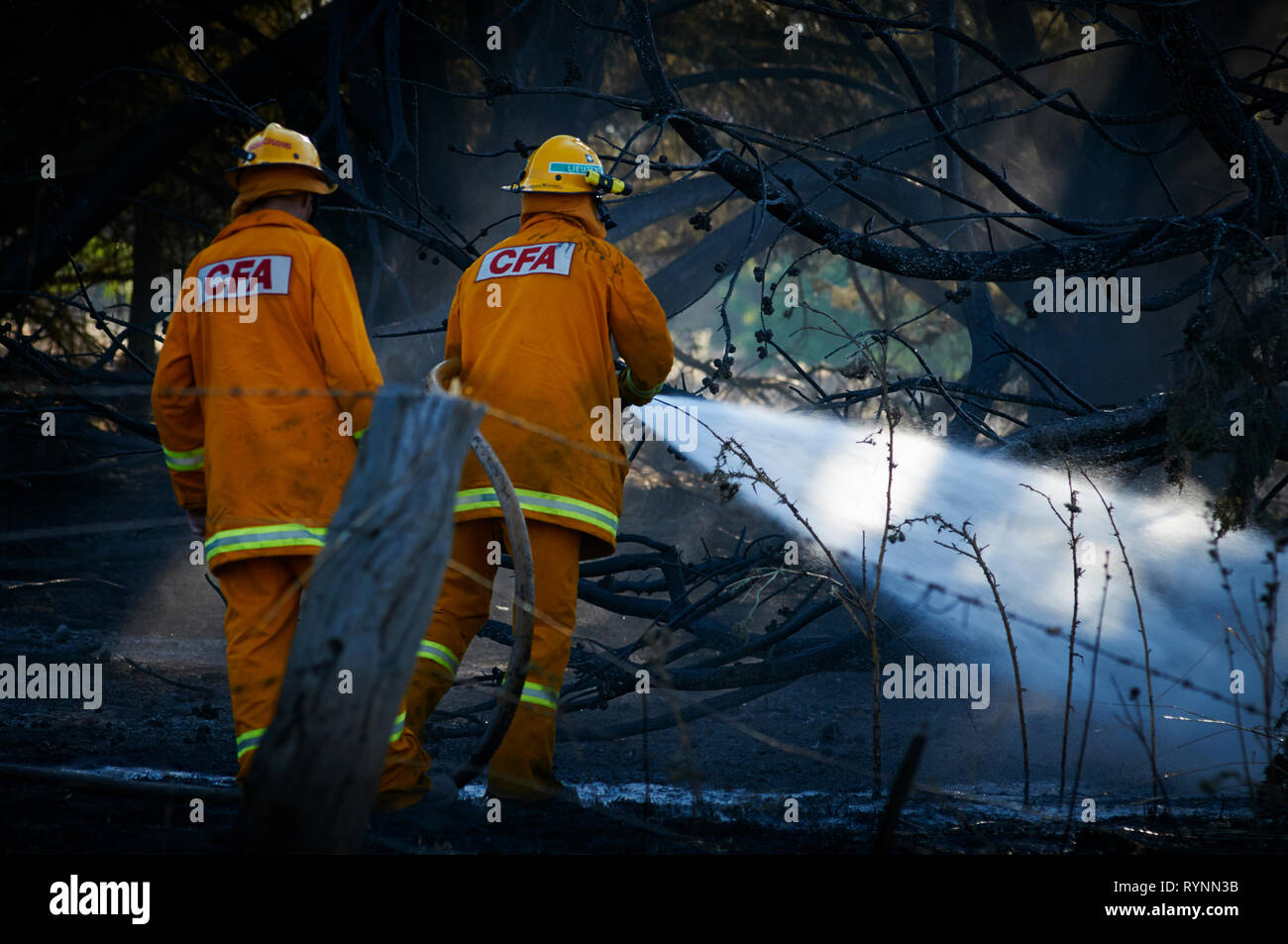 January 11, 2013 - Victoria, Australia : Bush and grass fires on ...