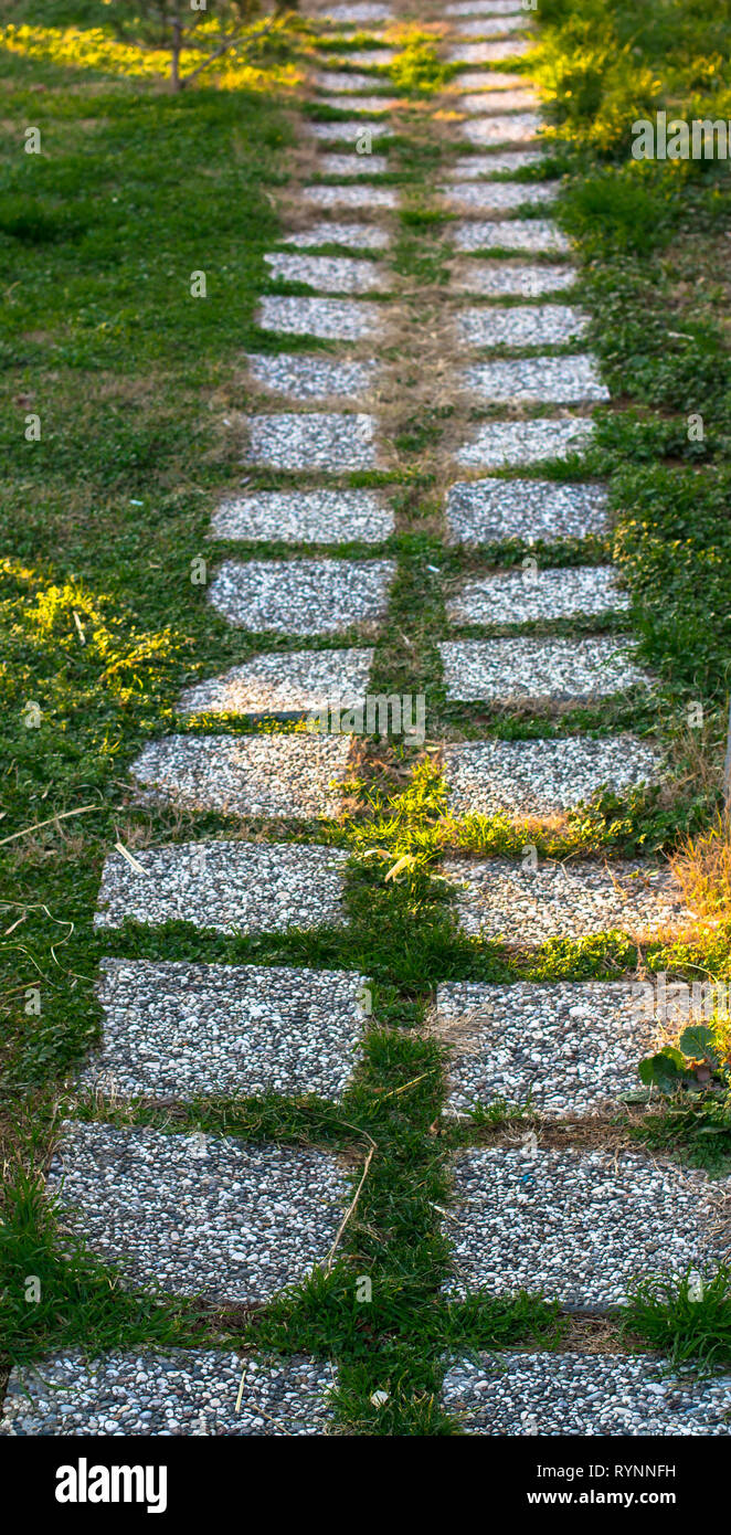 Park walk tiles floor hi-res stock photography and images - Alamy