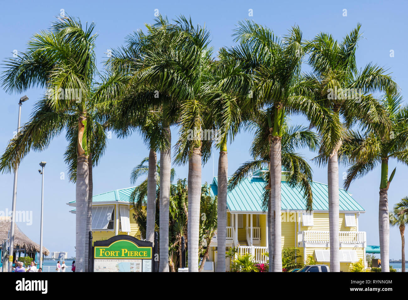 Florida Saint St. Lucie County,Fort Ft. Pierce,Indian River water ...