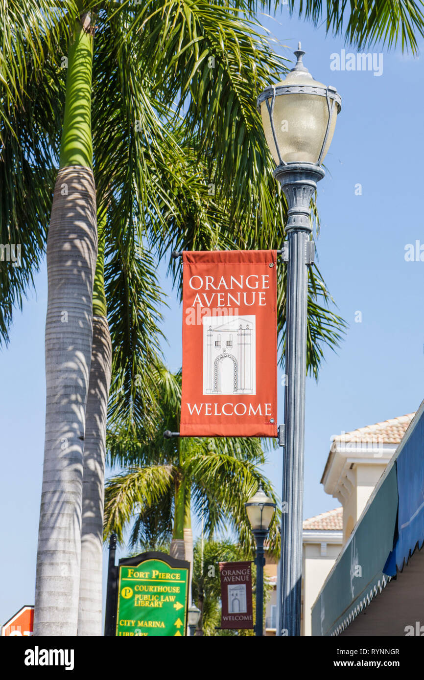 Florida Saint St. Lucie County,Fort Ft. Pierce,historic Downtown Fort ...