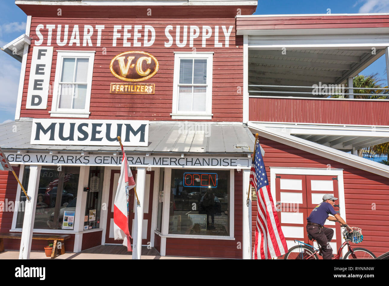 American flag building travel tourism florida hi-res stock photography ...