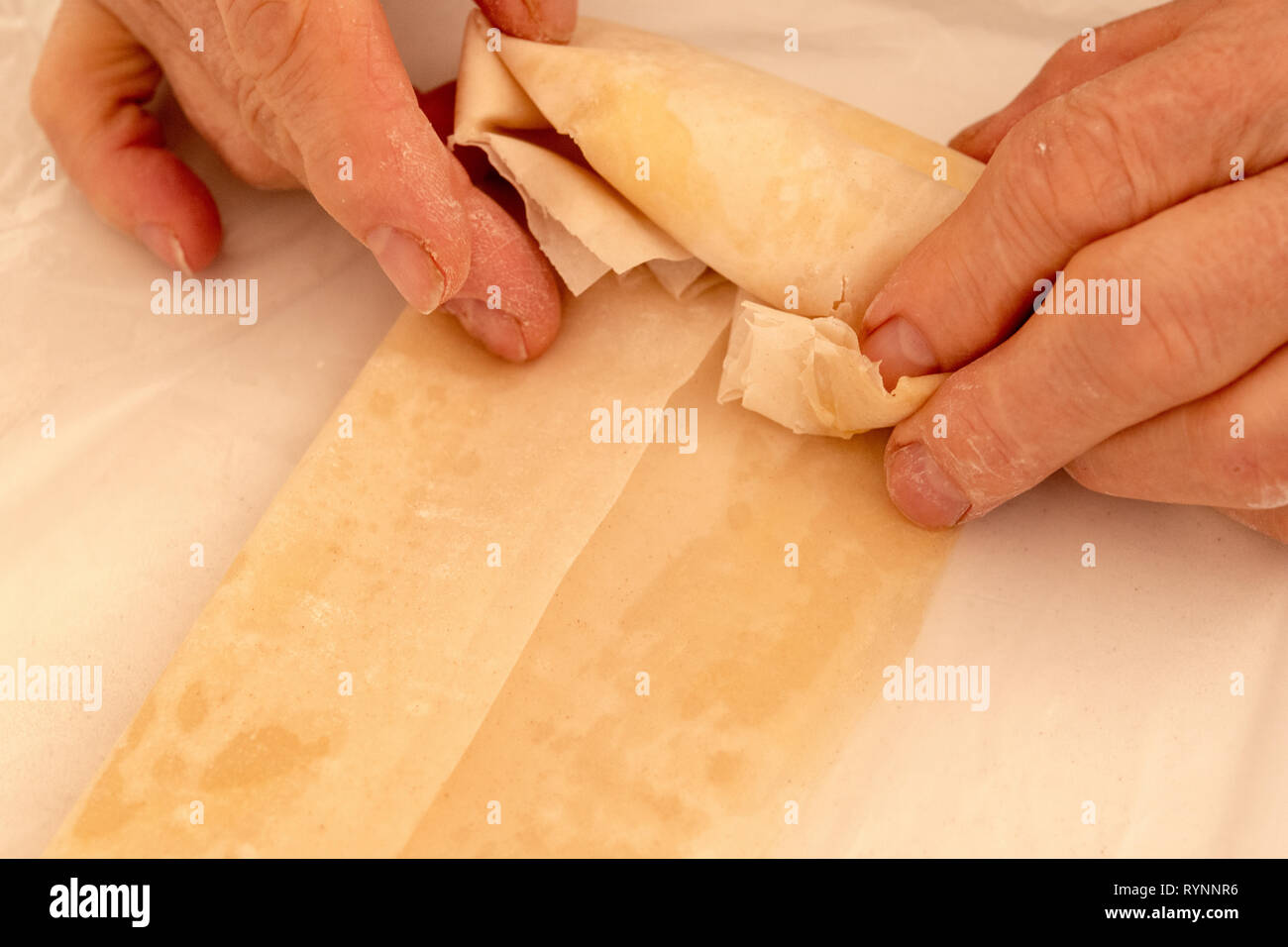 Puff pastry parcels hi-res stock photography and images - Alamy